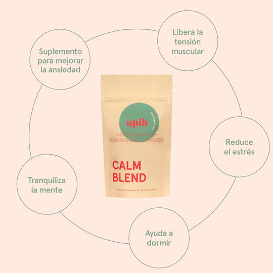 Pastillas naturales para dormir con ashwagandha y magnesio| Calm Blend ...
